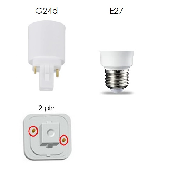 FFL LED Stick Bulb G24d (PLC) or E27 10W / 15W / 17W - Glow & Sparkle ...
