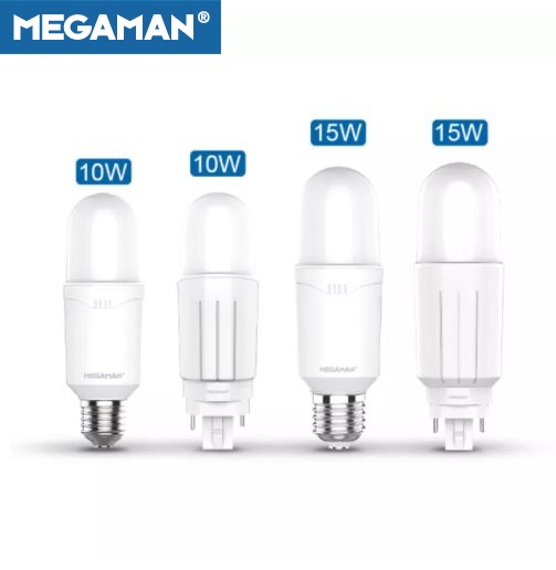 MEGAMAN LED Stick Bulb 10W / 15W G24d (PLC) or E27 - Glow & Sparkle Sdn Bhd